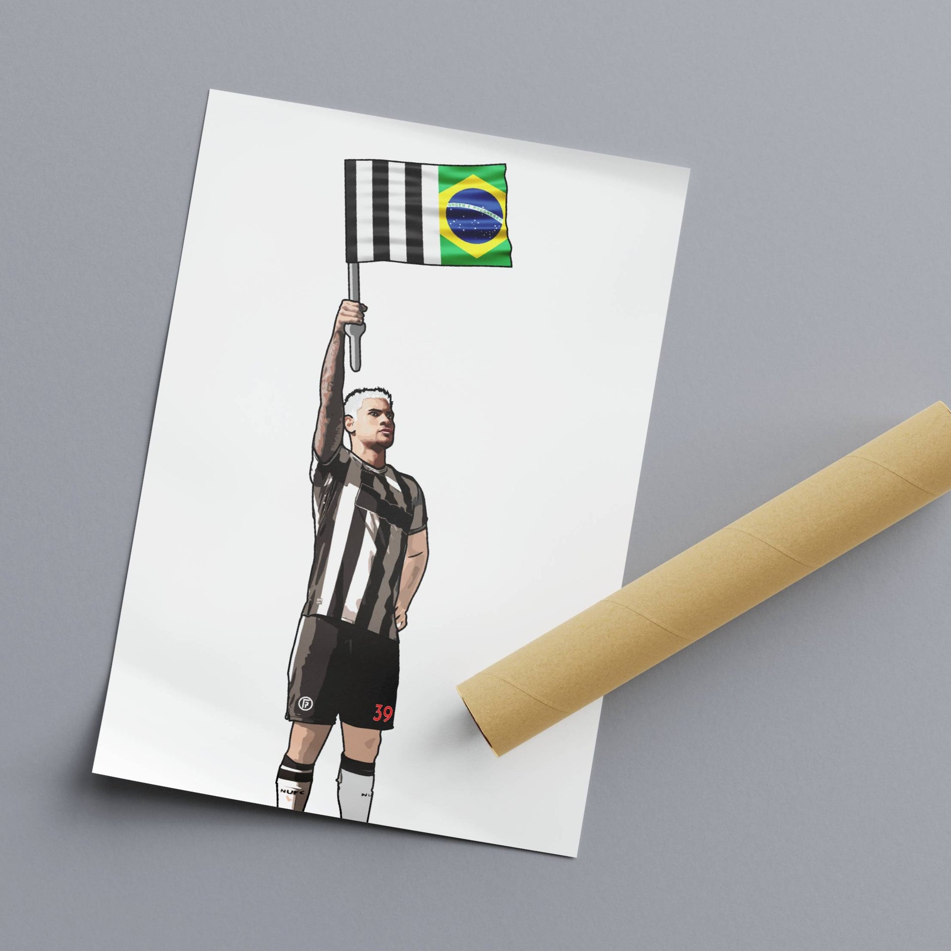 Bruno Flag | NUFC Poster – Football Posters