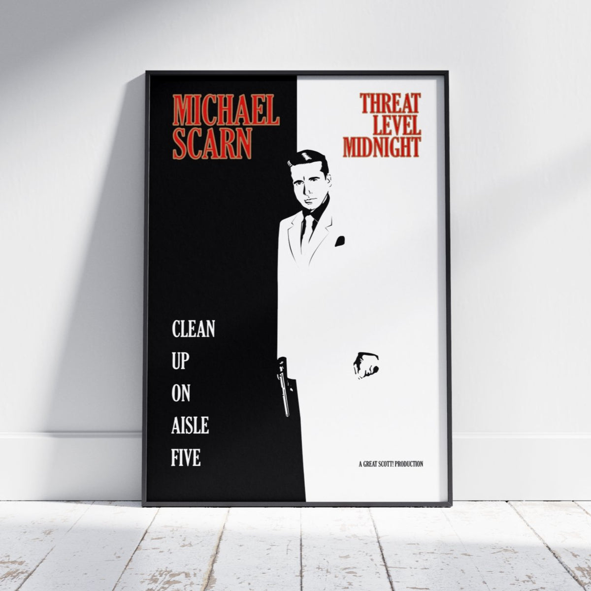 The Office (US) Inspired Michael Scarn Threat Level Midnight Poster ...
